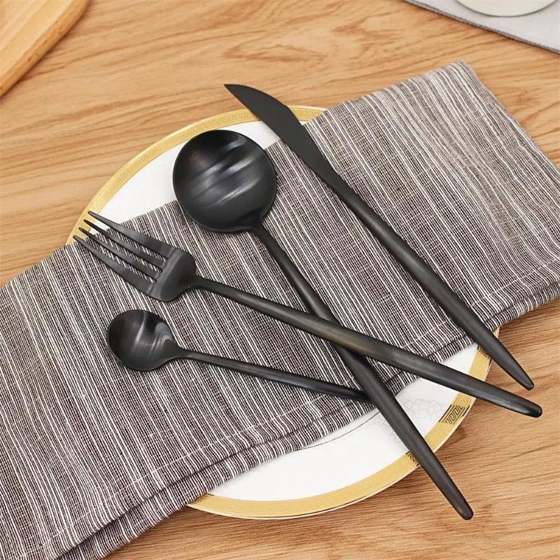 Set X24 Cubiertos De Mesa - ESTILO DECO