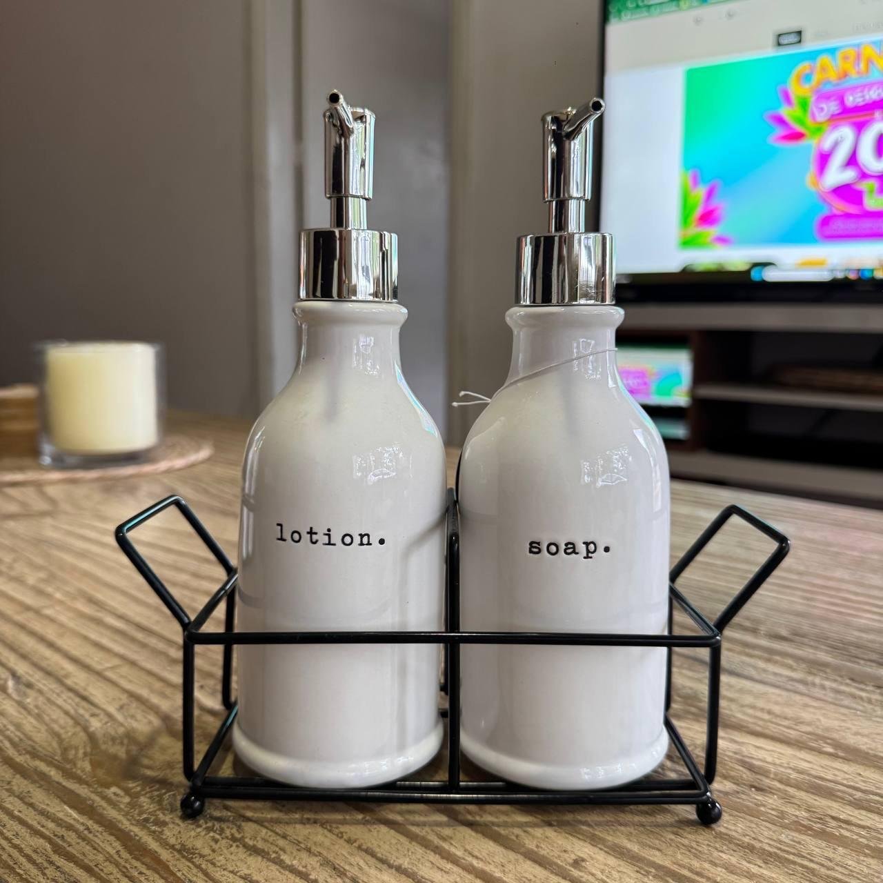 Set Dispensador Para Jabón - ESTILO DECO